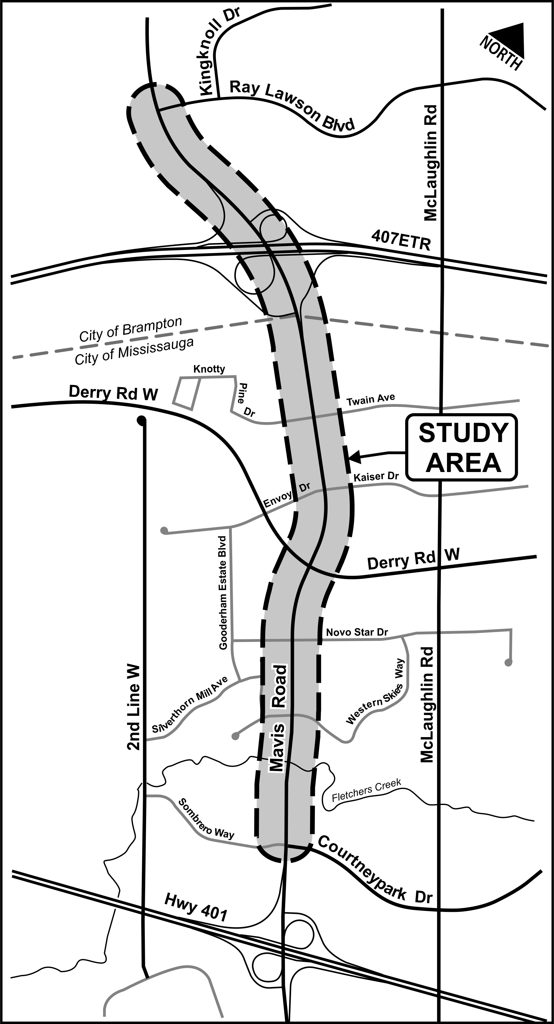 Mavis Road Environmental Assessment Class Study – City of Mississauga